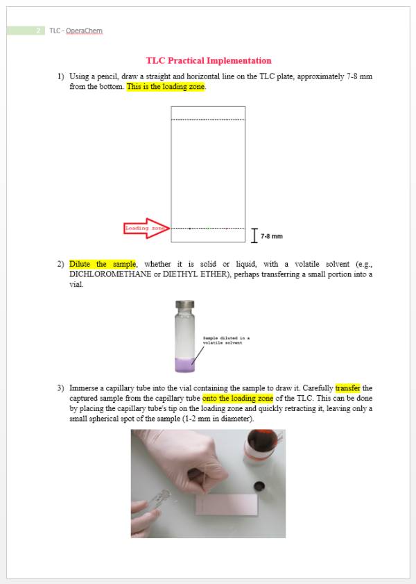 TLC- Step-by-step guide and theoretical summary-pdf - operachem